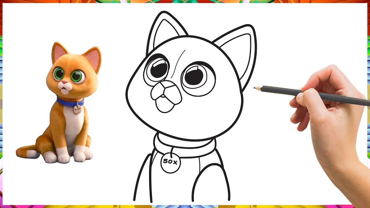 Lightyear Sox Gato Dibuja Y Colorea ️ Para Niños 🅰️🅱️🌈 ¡dibuja