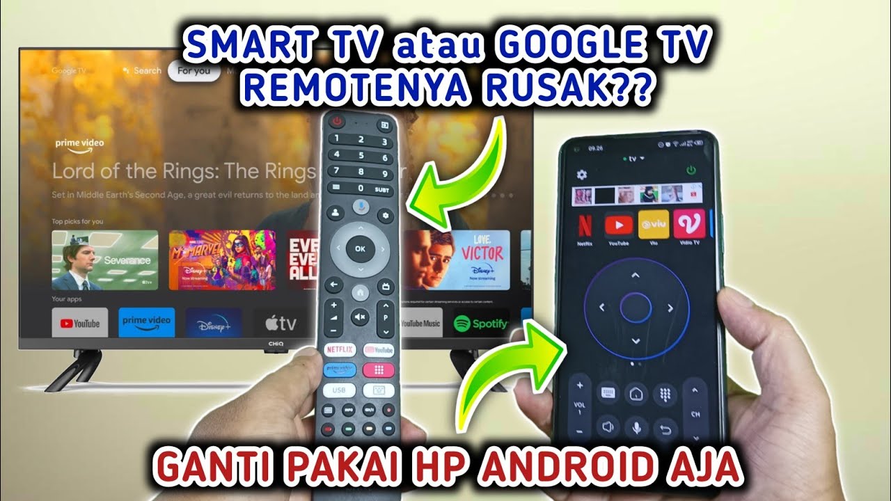 Cara Bikin Hape Android Jadi Remote Smart Tv Atau Android Tv - YouTube