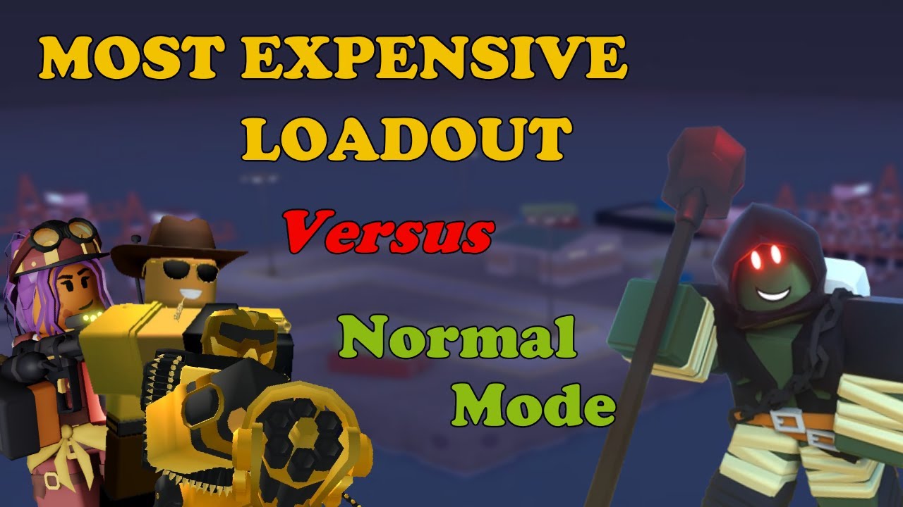 Most Expensive Loadout Vs Normal Mode || Tower Defense Simulator - YouTube