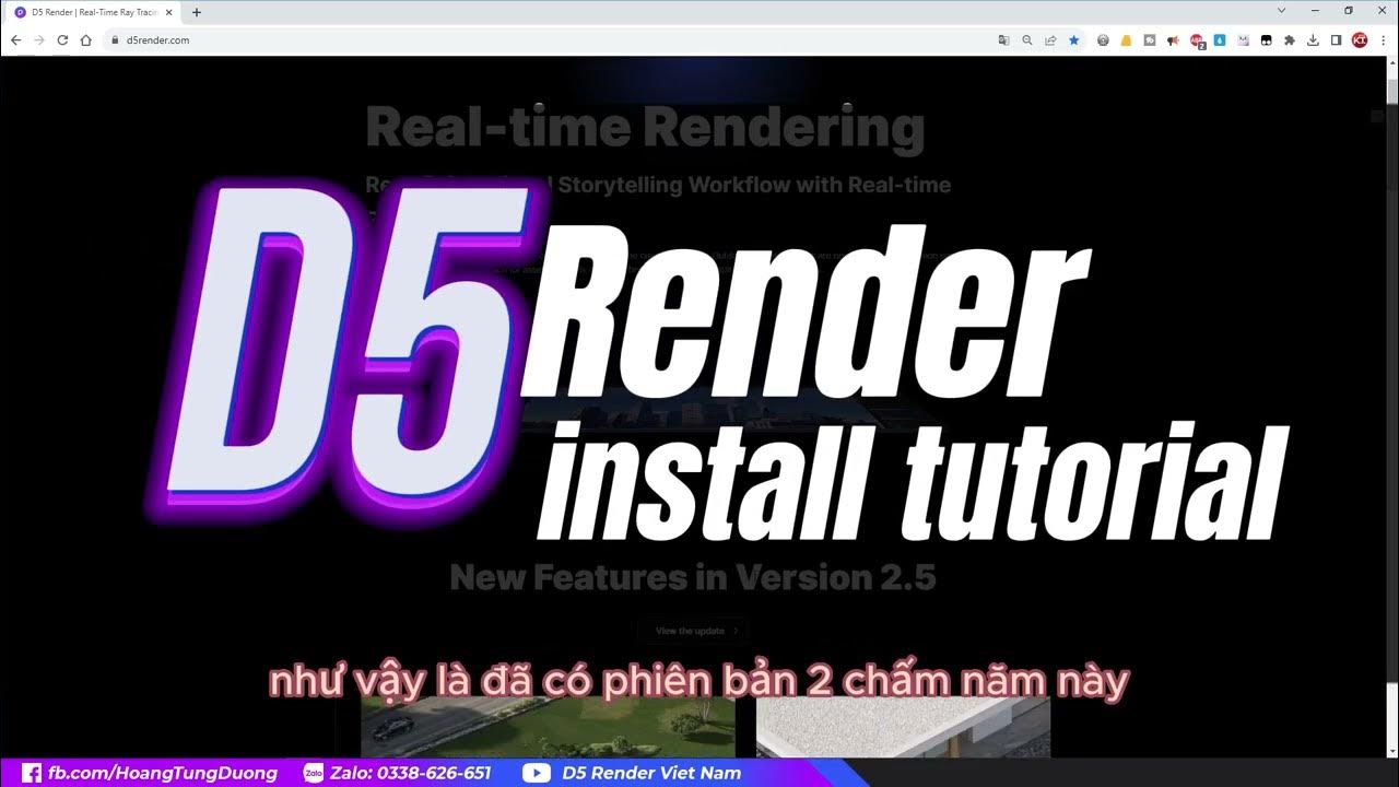 🚀 HƯỚNG DẪN CÀI D5 RENDER 2.5 | D5 RENDER VIỆT NAM - YouTube