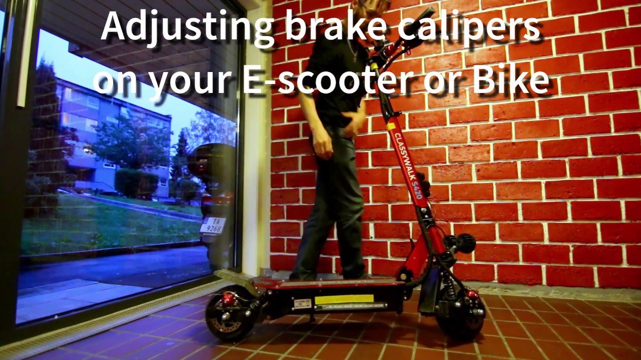 Caliper adjusting on a Classywalk S420 - YouTube