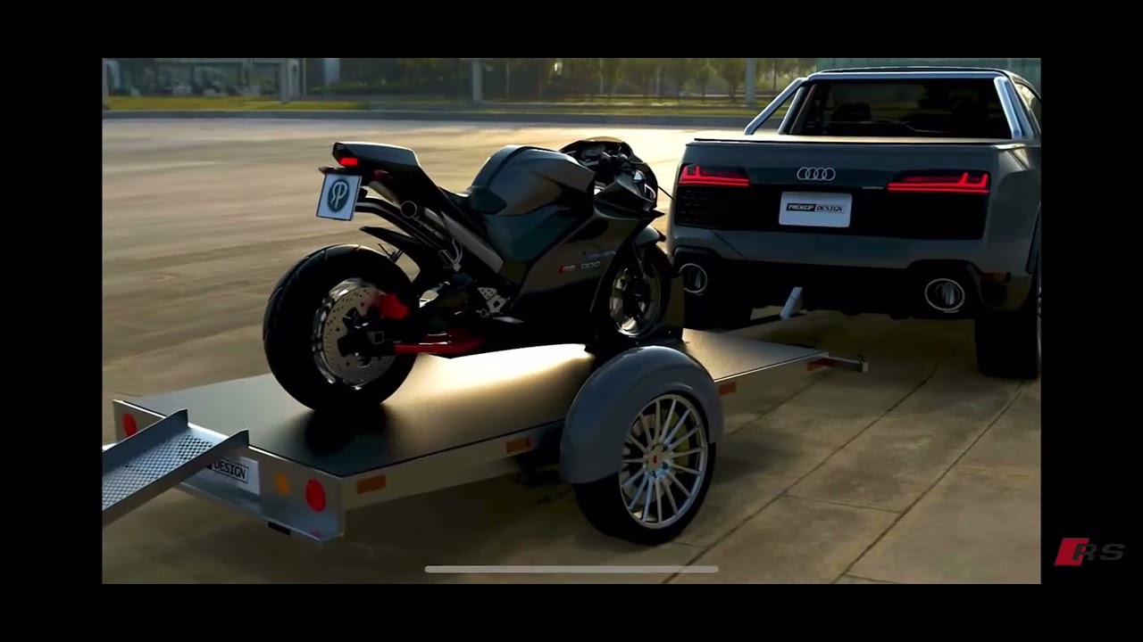 Audi RQ10 and hyper-motorcycle rs1000 - YouTube