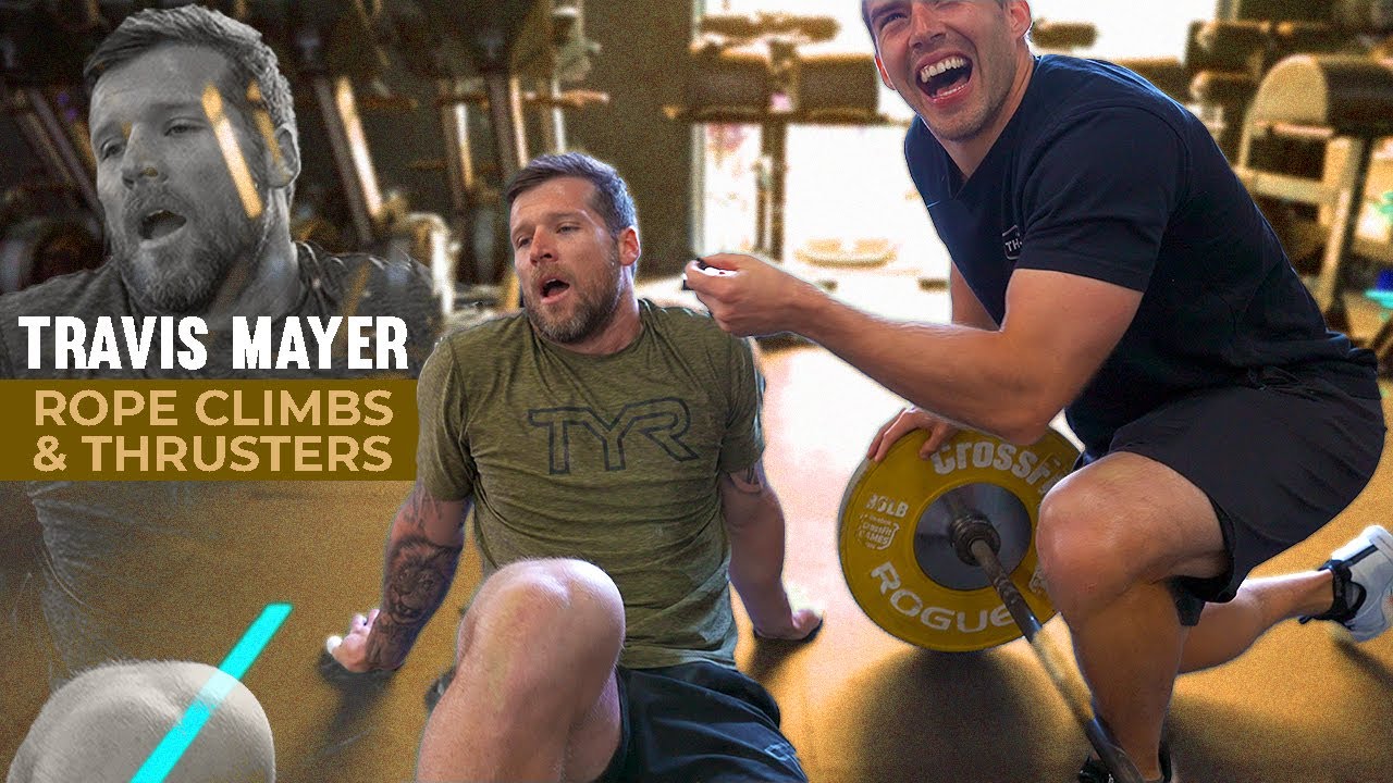ROPE CLIMBS & THRUSTERS | TRAVIS MAYER | TTT Quarterfinals Simulation ...