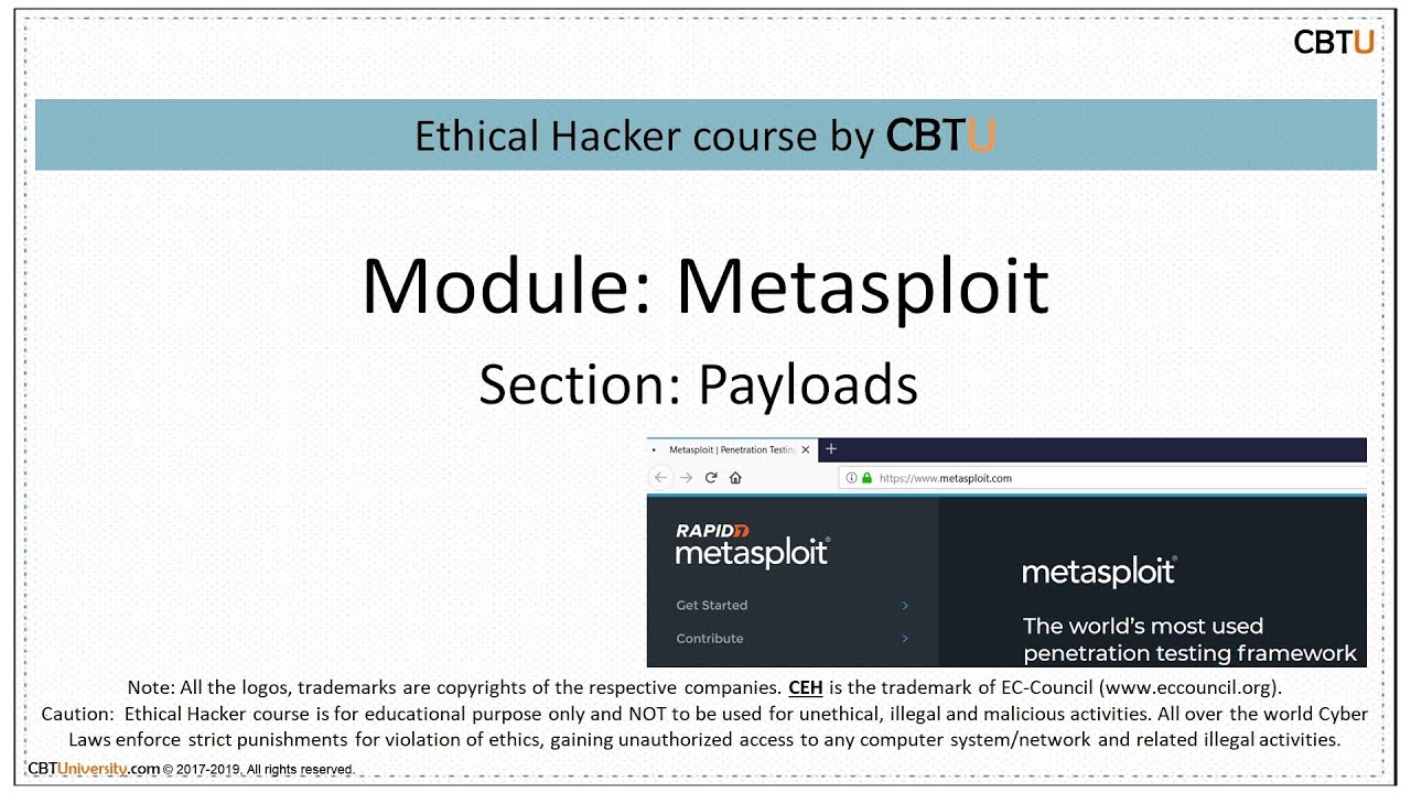 1.8 Metasploit Modules Payloads - YouTube