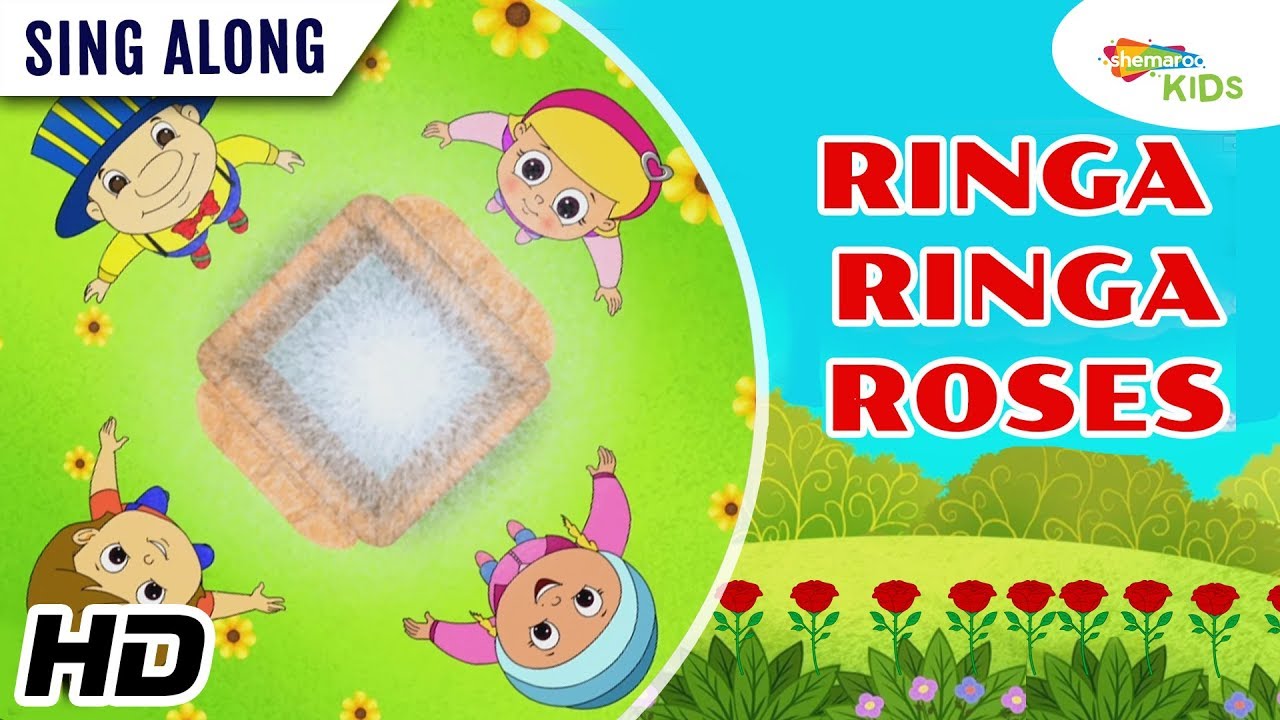 Ringa Ringa Roses (HD) With Lyrics | Popular Nursery Rhyme For Children ...