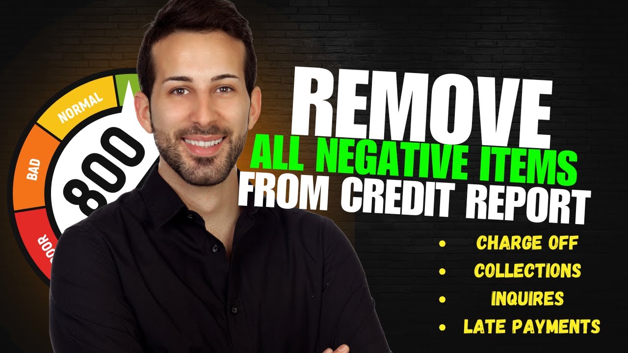 How To Delete Negative Items On Credit Report | How To Remove Negative ...