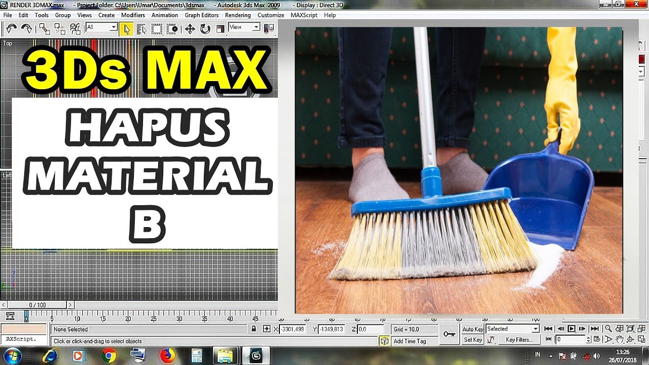 673 HAPUS MATERIAL B OBJEK 3DS MAX - 3DMAX - YouTube
