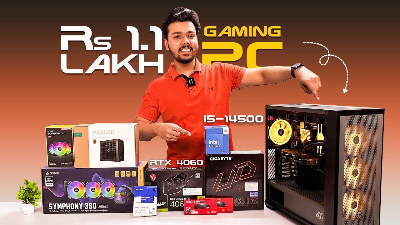 Rs 1.1 Lakh Gaming & Editing PC Build 2024 | Intel i5-14500 & RTX 4060 ...