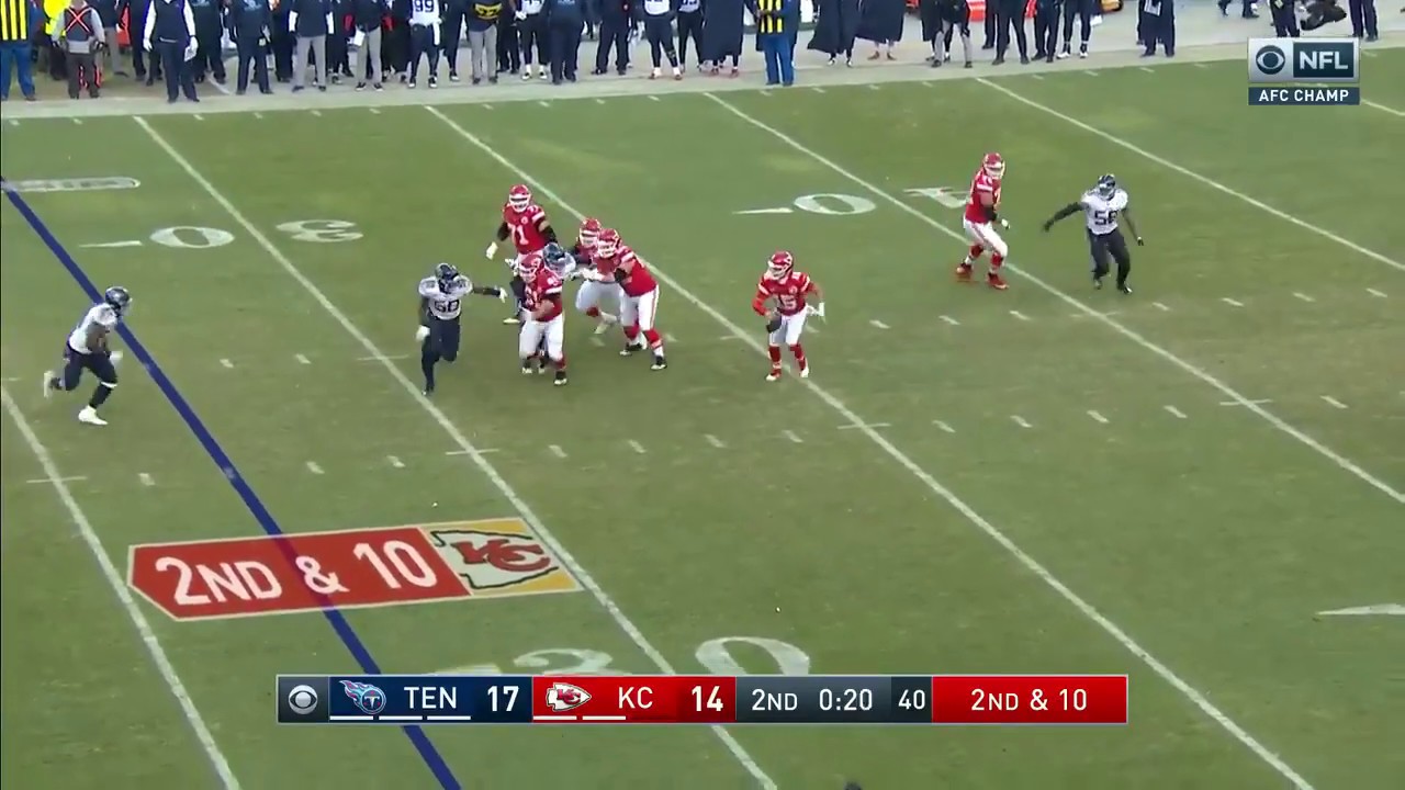 Patrick Mahomes Tackle Breaking Touchdown vs Tennessee | 2020 AFC ...