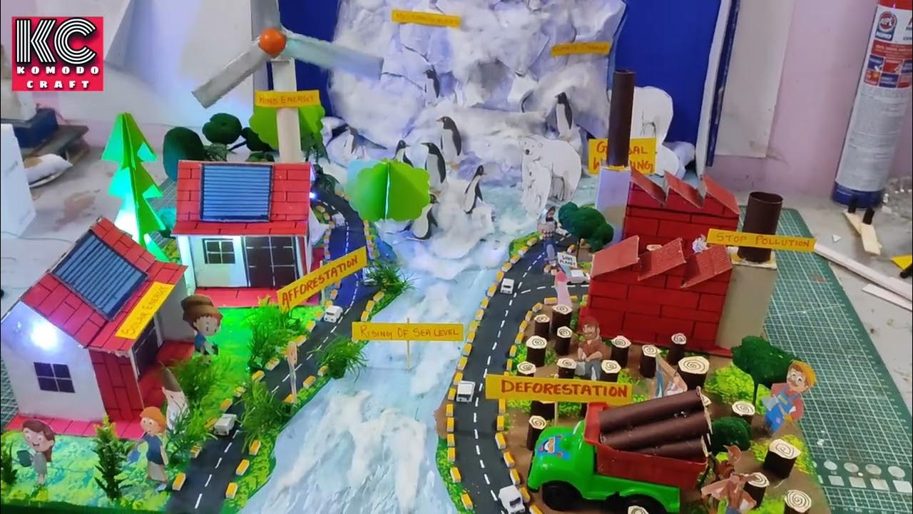 Save Earth working model / Save Environment/ Global warming ...