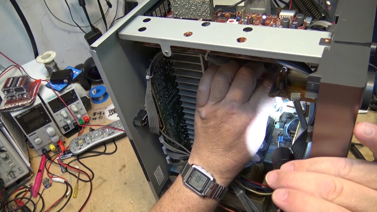 JVC Rx R76 No Sound just distortion REPAIR - YouTube