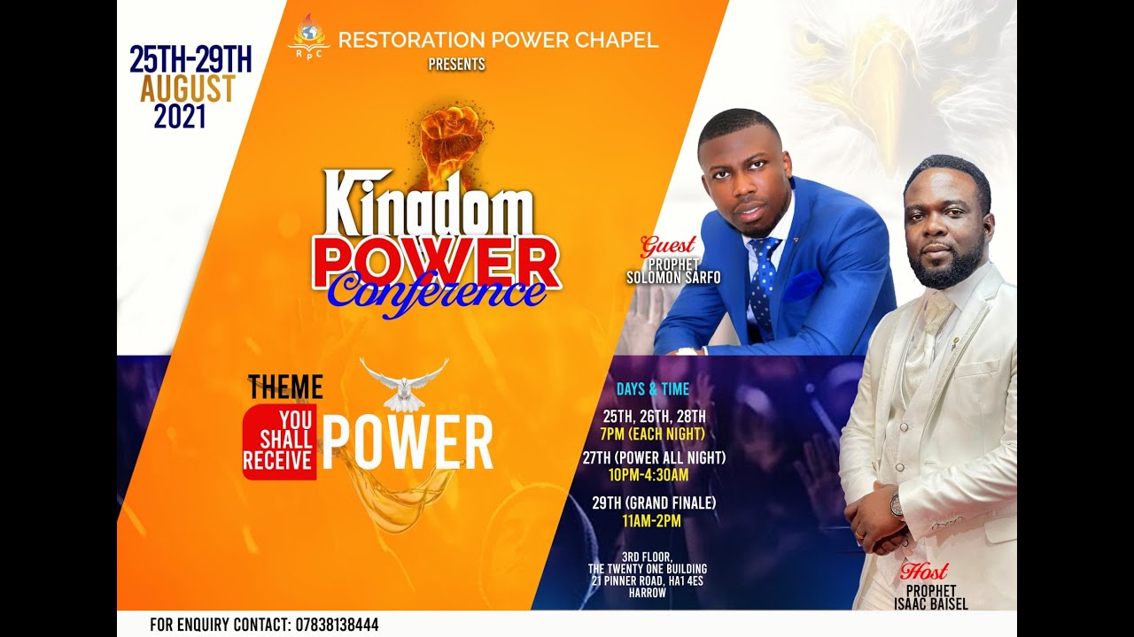 RESTORATION POWER CHAPEL - YouTube