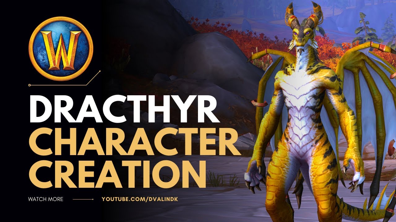 Dracthyr Evoker Customization | Character Creation | WoW Patch 10.0 ...