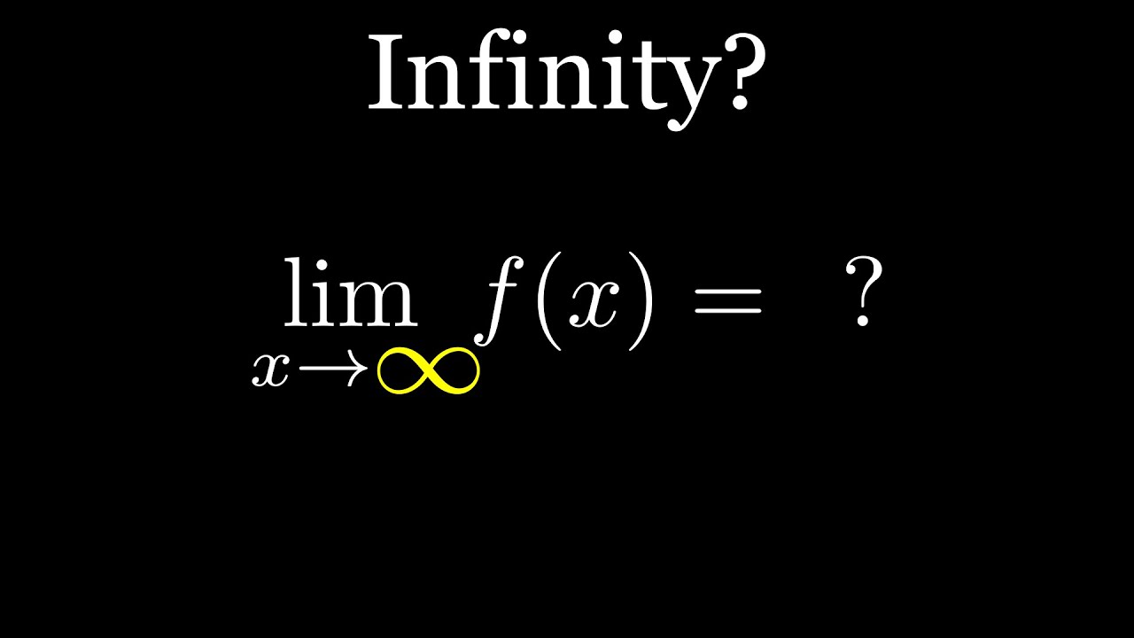 How to find Limits at Infinity - YouTube
