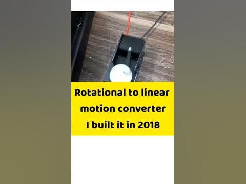 #mechanism for converting rotational motion to linear - YouTube