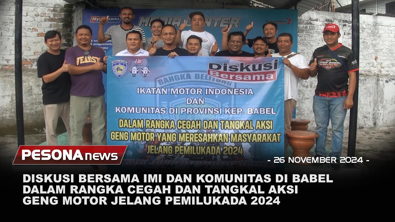 Diskusi Bersama IMI dan Komunitas di Babel Cegah dan Tangkal Aksi Geng ...