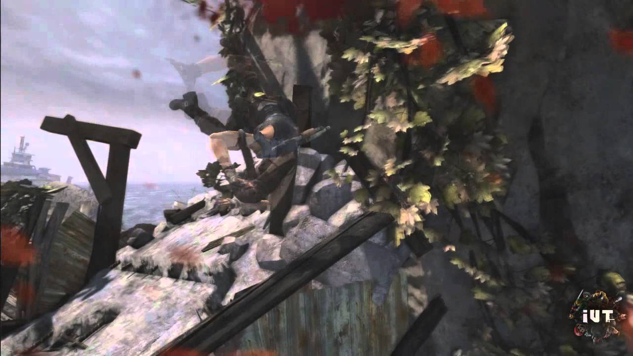Tomb Raider 2013. Lara Croft Fail (funny bug) - YouTube