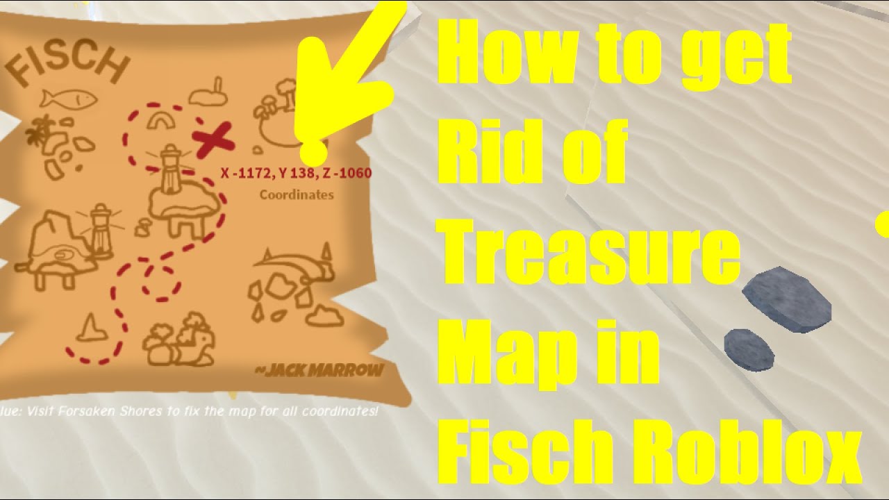 How to Get Rid of Treasure Map (Chest) in Fisch! (Roblox Fisch Treasure Map Guide) - YouTube