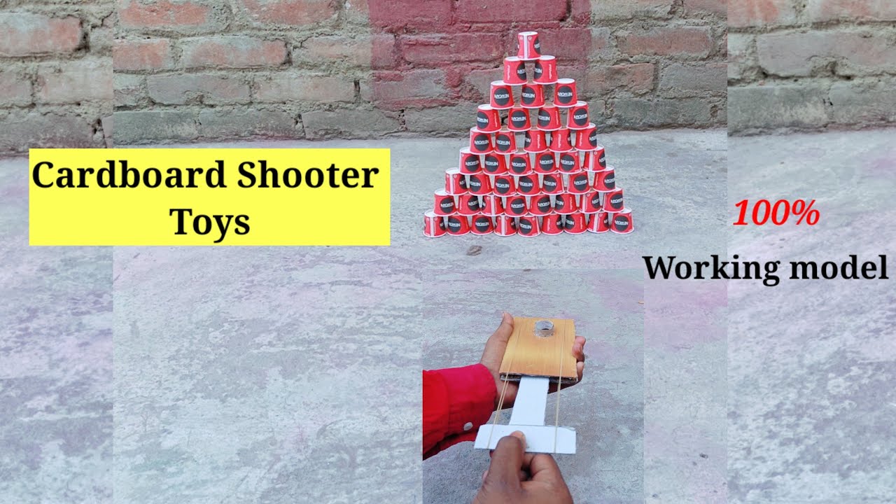 How To Make Cardboard shooter toys #towerideas #howto #diy #shooter ...