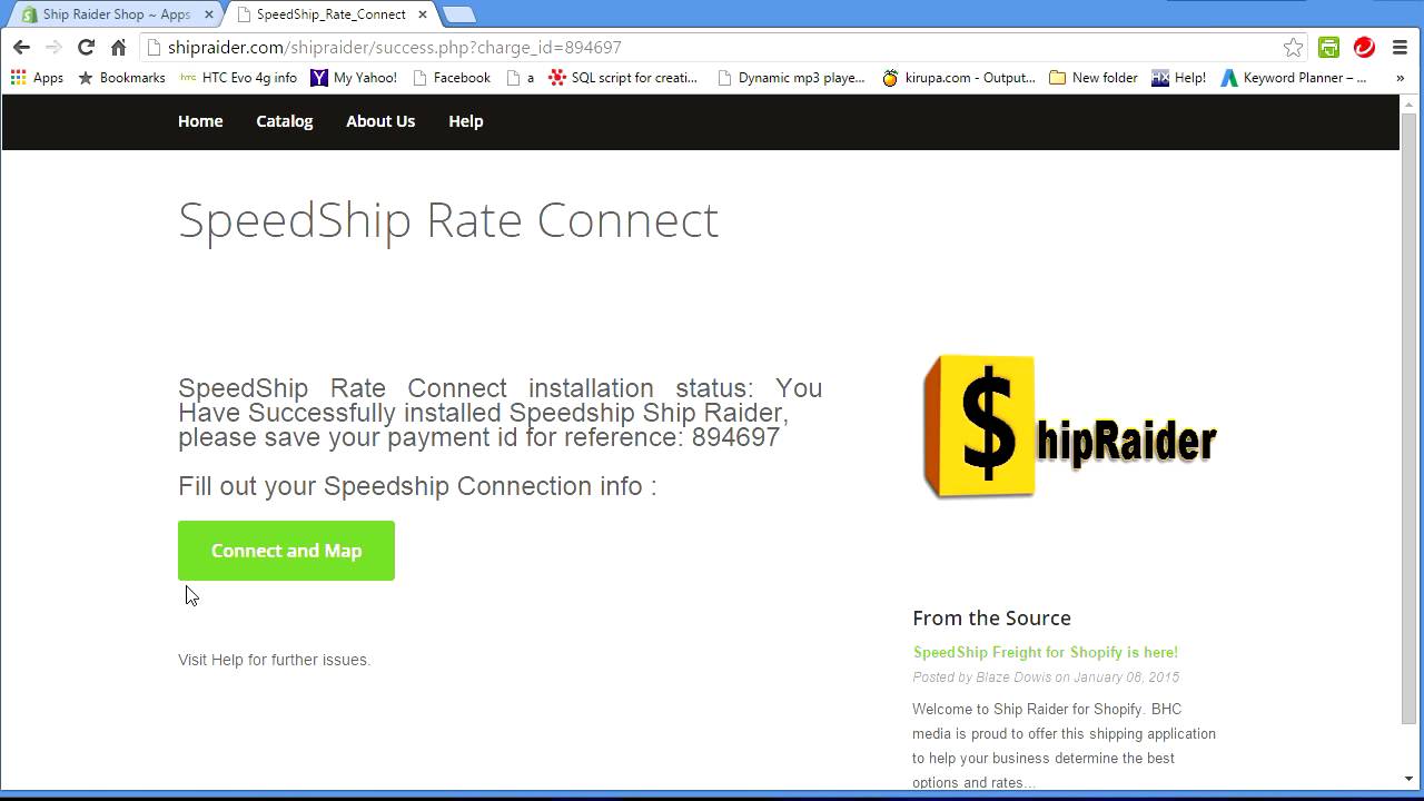 Install Speedship & Speedfreight rate connect for Shopify - YouTube