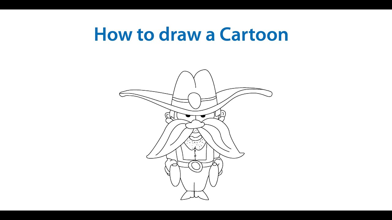 How to draw Cartoon Characters - Easy step-by-step drawing lessons for ...