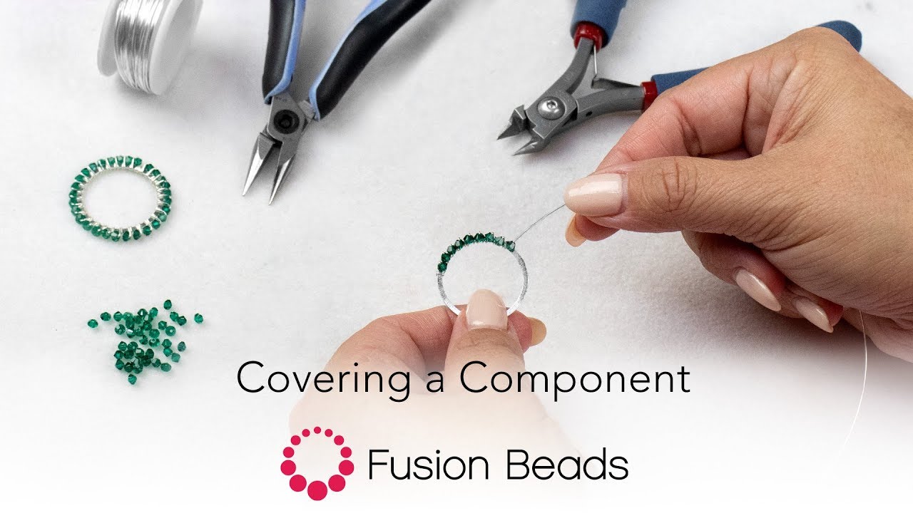 Learn How to Cover a Component with Beads | Fusion Beads - YouTube