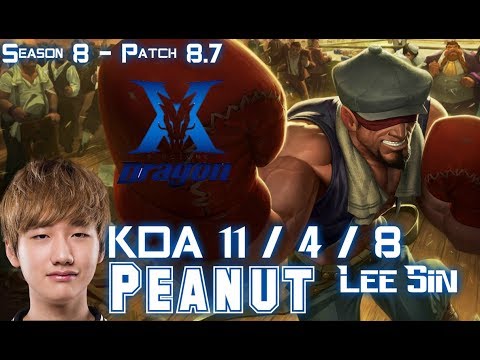 KZ Peanut LEE SIN vs KHA'ZIX Jungle - Patch 8.7 KR Ranked - YouTube
