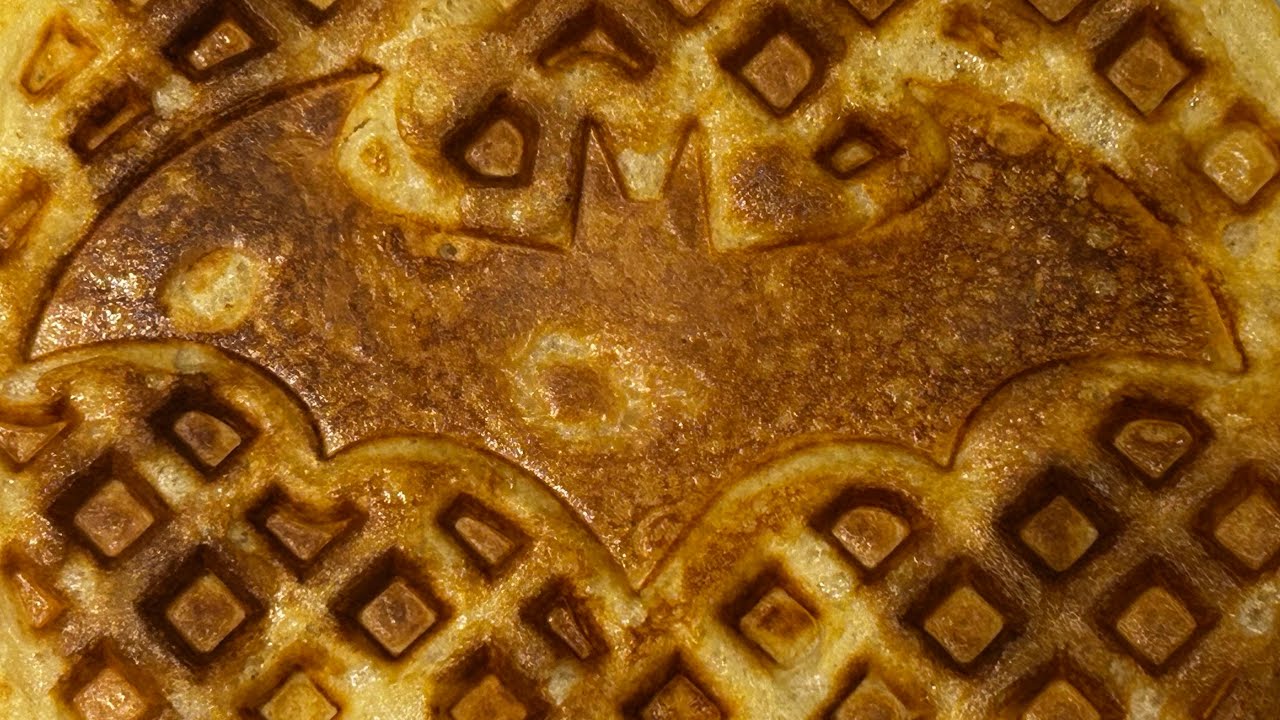 Gluten Free Batman Waffles - Gluten Free Food Review - YouTube