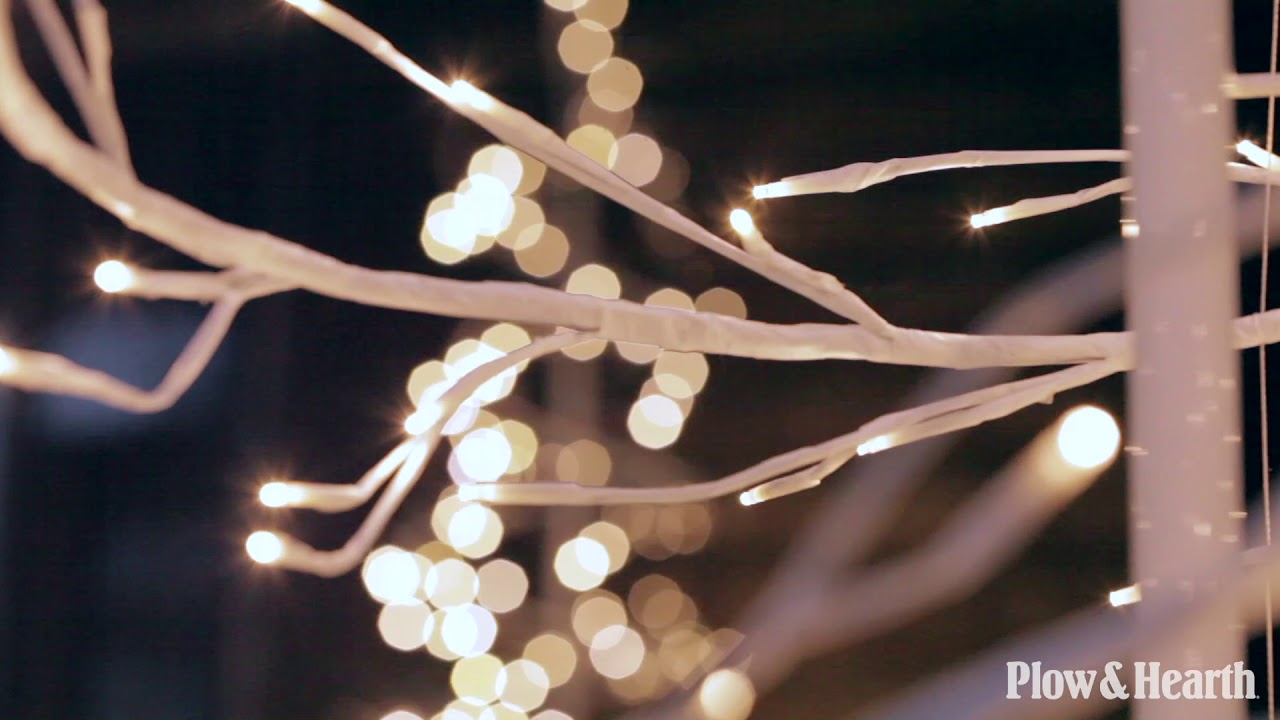 White Spiral Twinkle Tree with Eight Light Settings SKU# 65A86 - Plow ...
