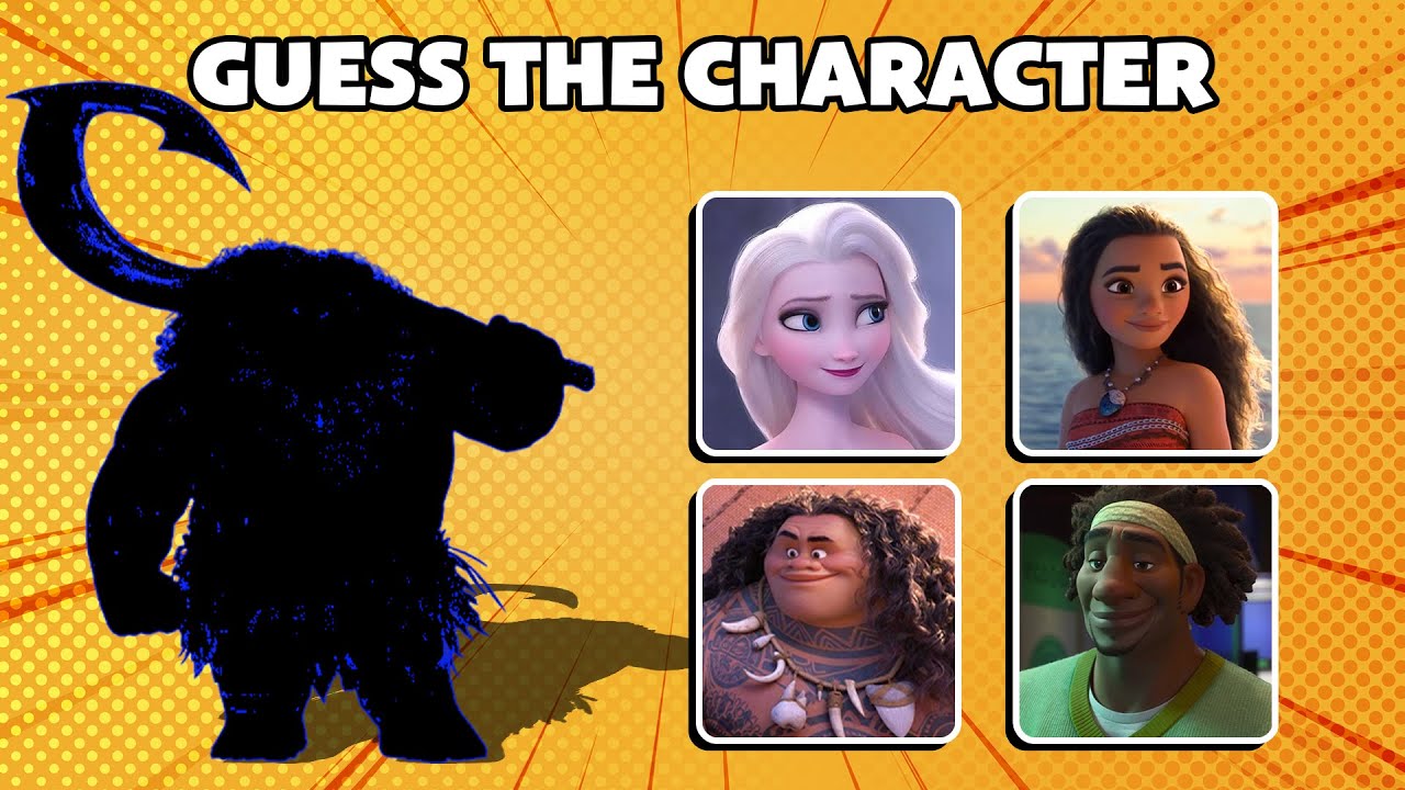 Guess the Character Disney by Shadow | Disney quiz - YouTube