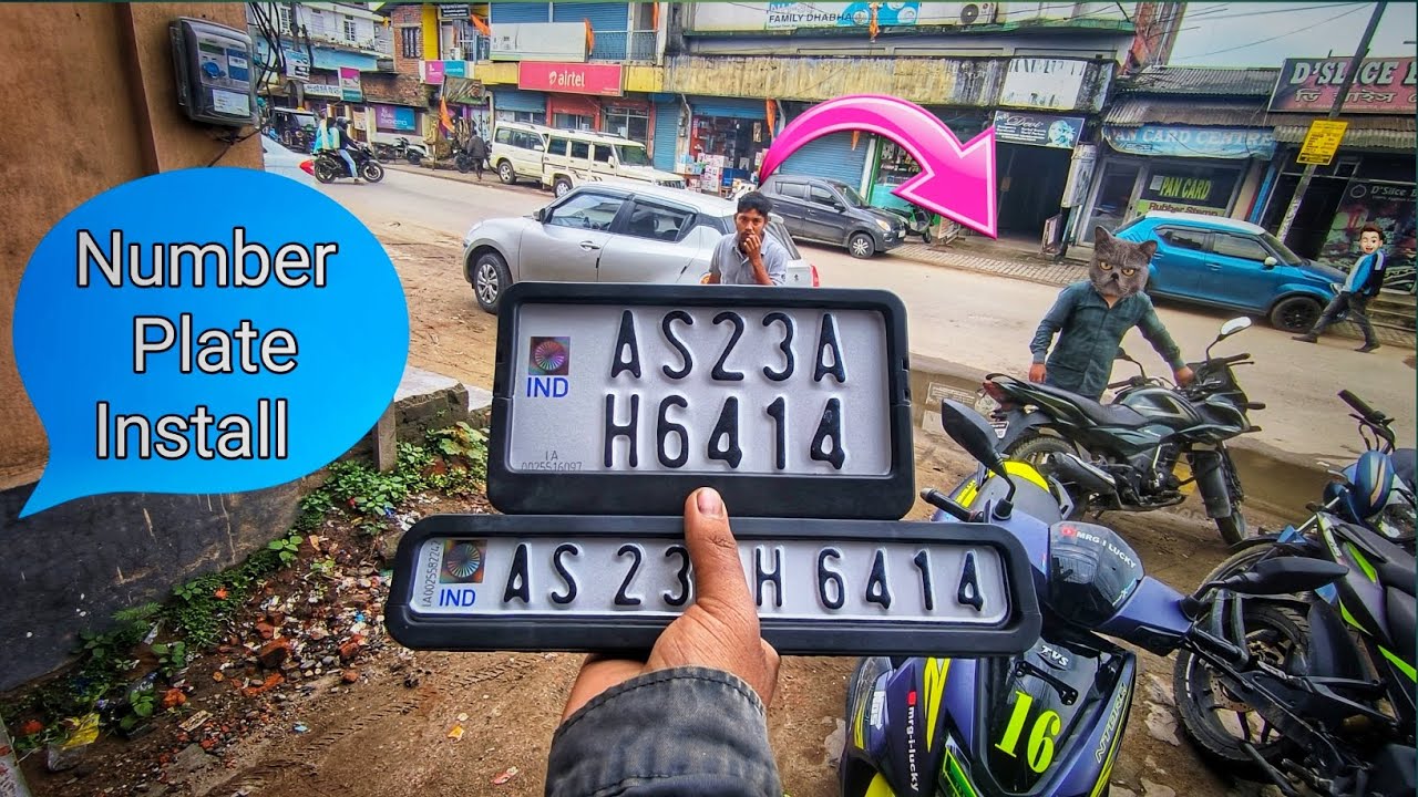 Number Plate Install ... digboi city #mrgilucky vlog - YouTube