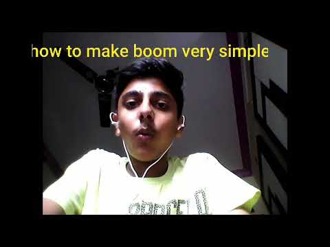 How to make a boom very easy - YouTube