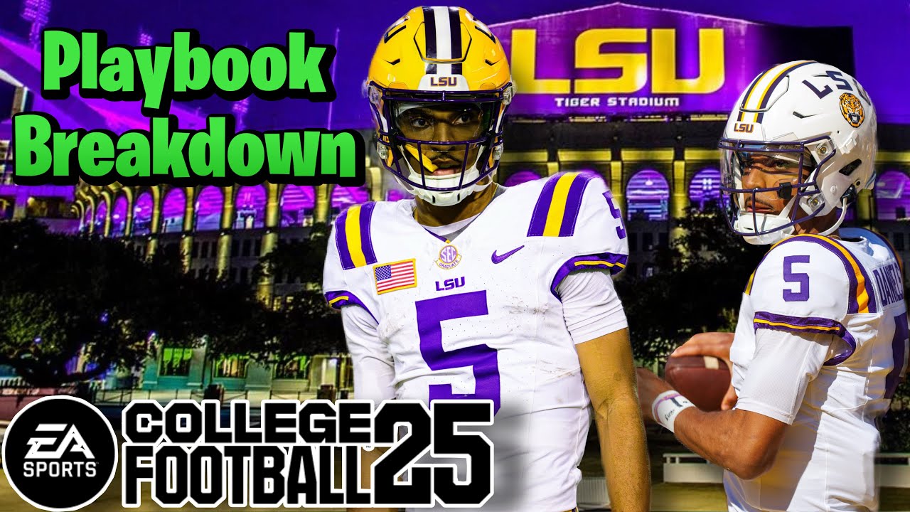 BEST Offensive LSU Playbook Breakdown for SIM Play Styles College ...