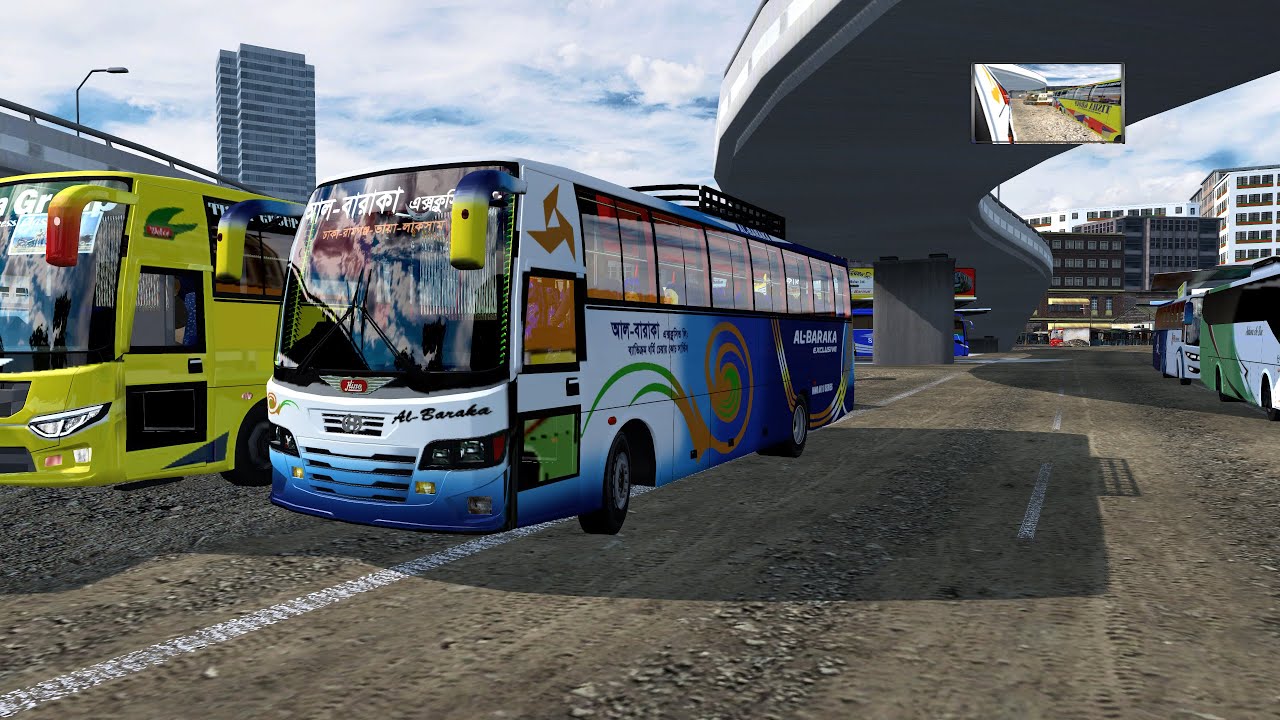 ETS 2 DHAKA SAIDABAD - RAMGANJ AL BARAKA EXCLUSIVE HINO 1J BUS JOURNEY ...