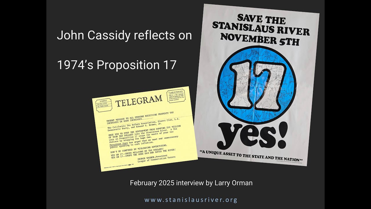 John Cassidy and the 1974 Proposition 17 campaign for the Stanislaus ...