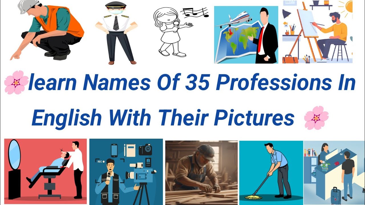 learn names of different types of professions in English#learnenglish # ...