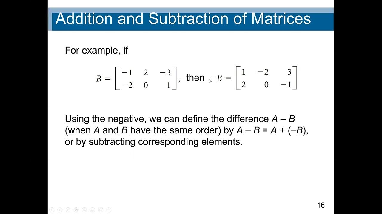 How to add and subtract Matrices, find the transpose of a Matrix and ...