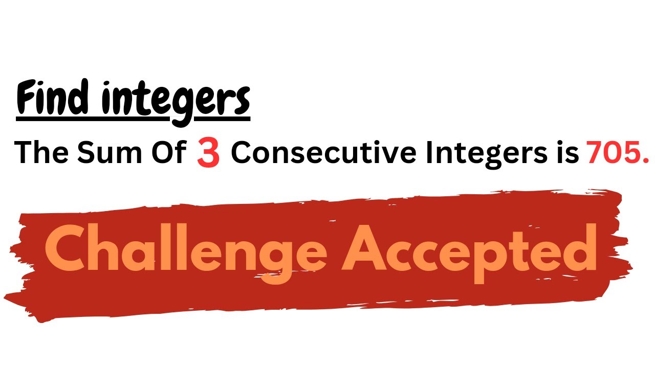 Challenge Accepted Mathematics - YouTube