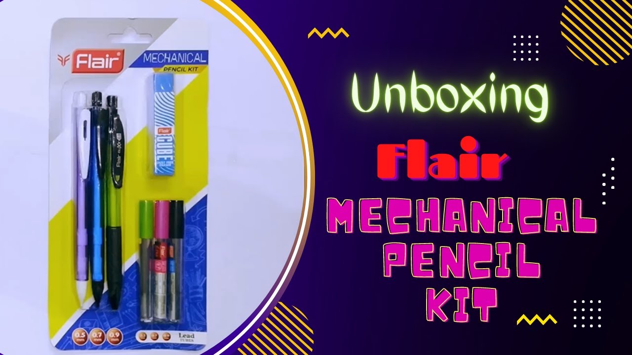Unboxing and Reviews of Flair Mechanical Pencil Kit | New Product by ...