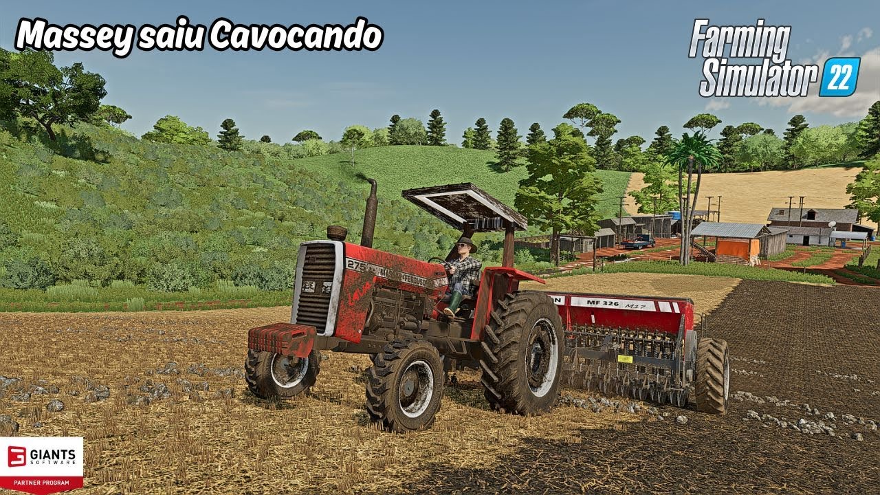Primeira Lida do MF 275 na Estância/Farming Simulator 22/Estância Ponte ...