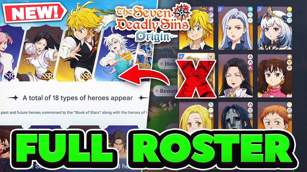 FULL 7DS: Origin LAUNCH Roster REVEALED! All Character Explained! - YouTube
