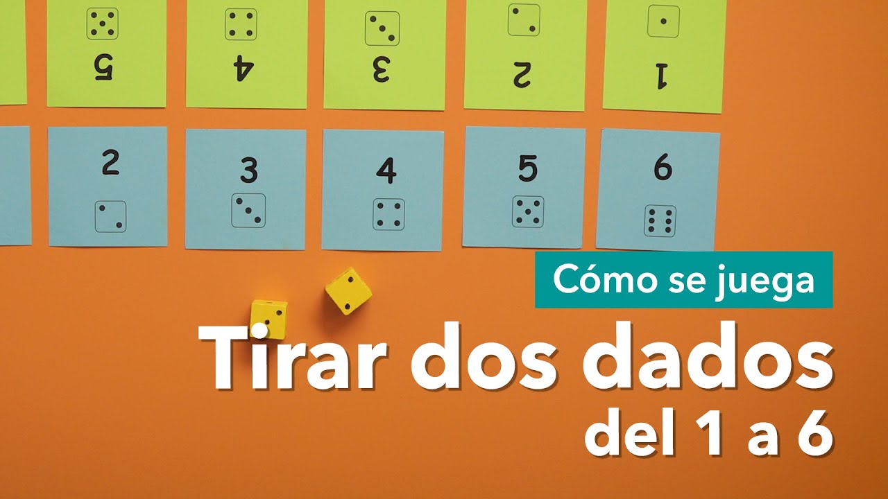Tirar dos dados del 1 a 6 | ¡Cómo aprender a sumar mientras te ...