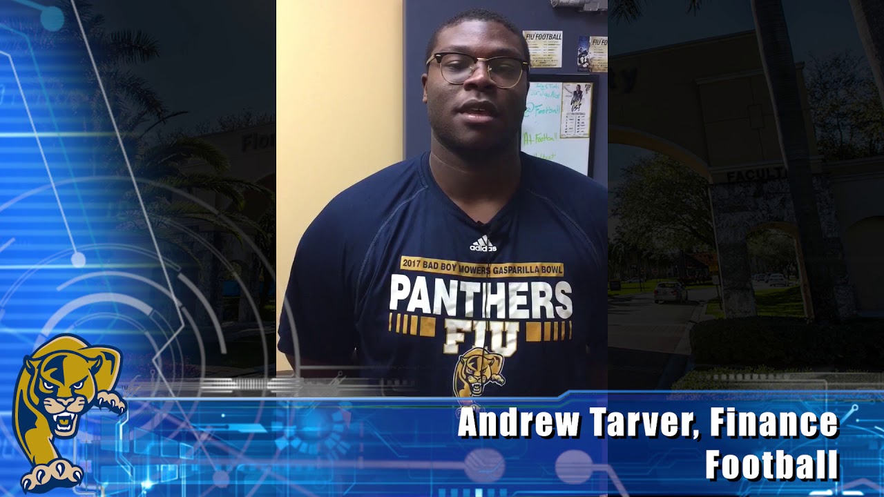 FIU Student-Athlete of the Month - March 2018, Andrew Tarver - YouTube