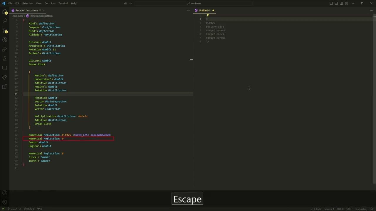 Hex Casting: Stack Management in VSCode - YouTube