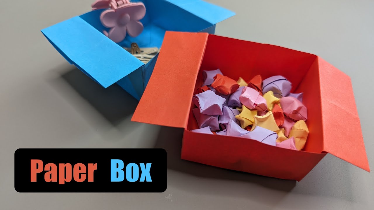 Origami Box Crafting | How to Make a Paper Box | DIY Tutorial by Paper ...