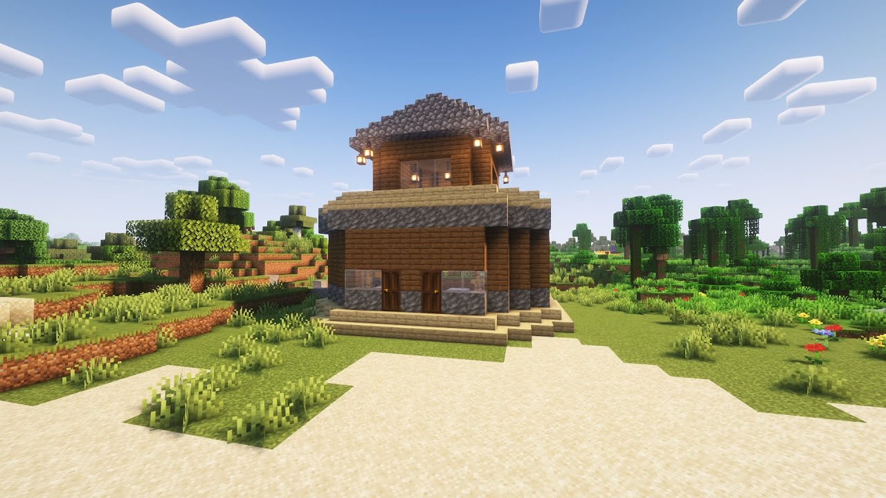 Minecraft Creative: How To Make A 2 Story Circle House - YouTube