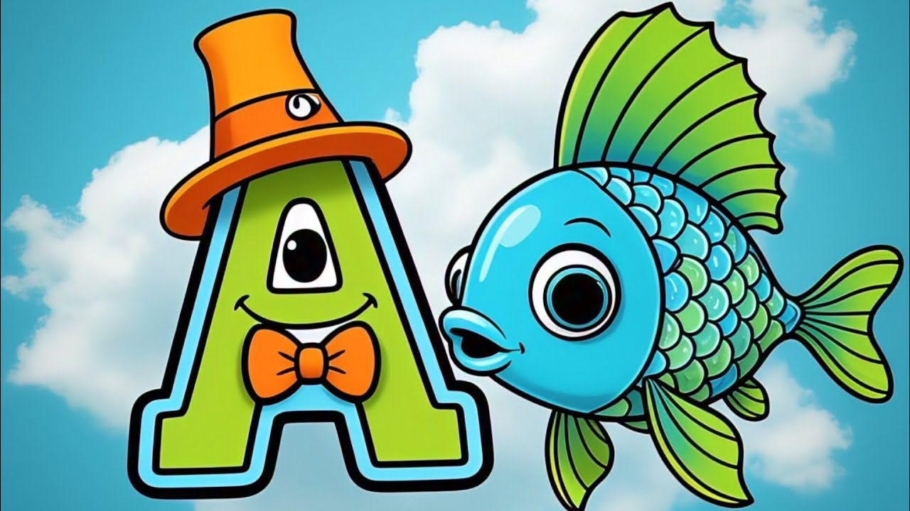 A to Z Sea animals song/ Fun for kids ☺️/ ABC-little stars corner ...