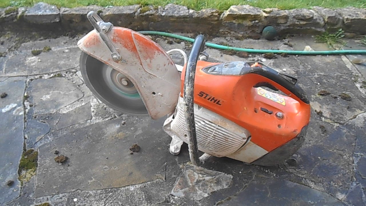 Stihl TS410 disc cutter - YouTube