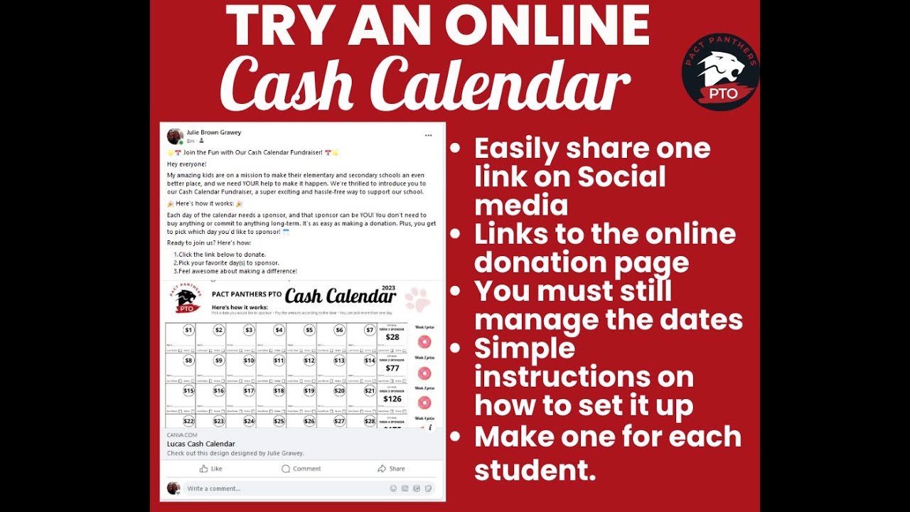 Cash Calendar Tutorial - YouTube