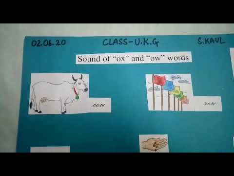 Class UKG Sound of ox and ow words - YouTube